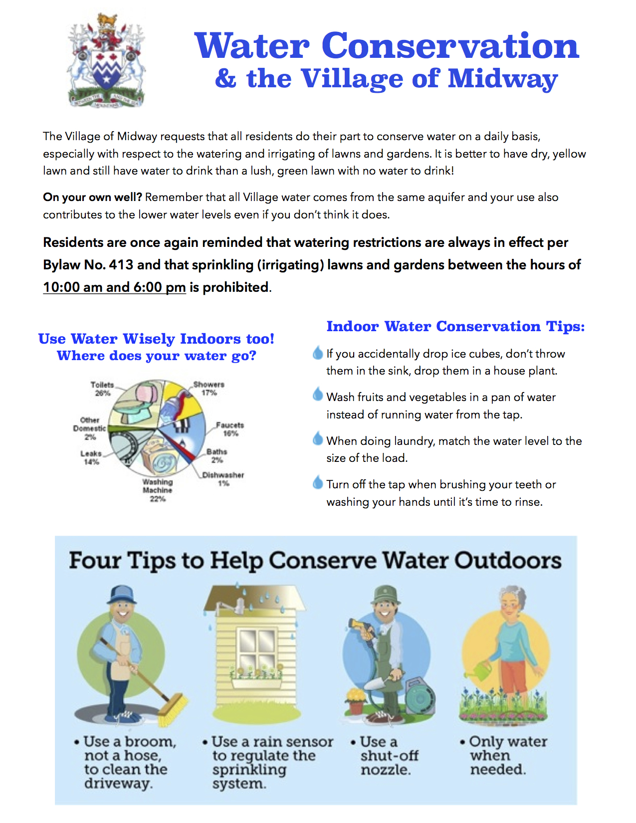 Water Conservation - The Village of Midway