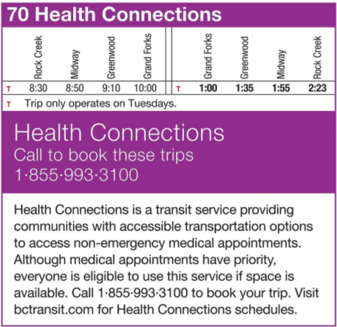 BC Transit - Boundary Routes - The Village of Midway